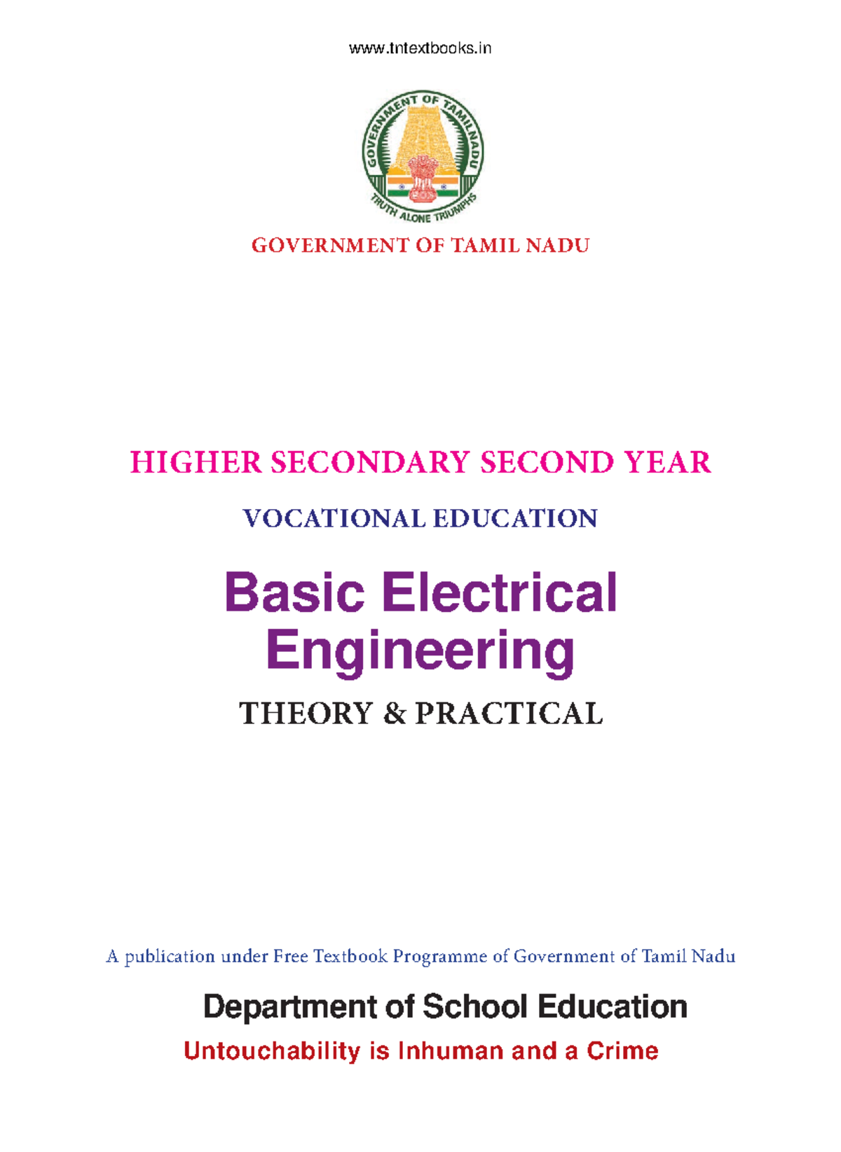 Basic Electrical Engineering (12th Std) Theory & Practical Guide - Studocu