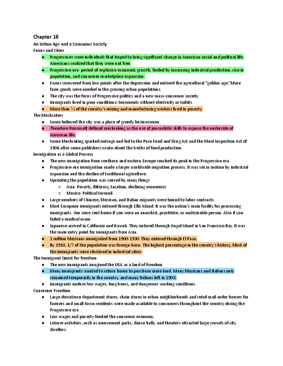 Chapter 16 - Reading Notes - Give Me Liberty!: an American History ...