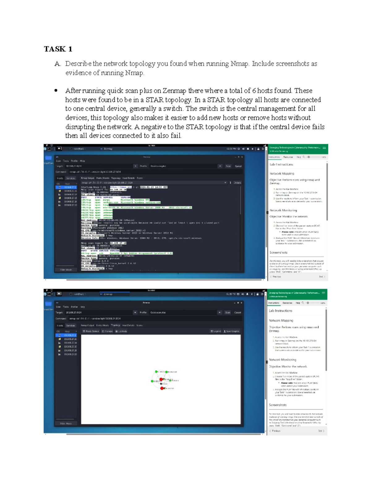 C844 Task 1: Network Topology Analysis and Vulnerability Assessment - Studocu