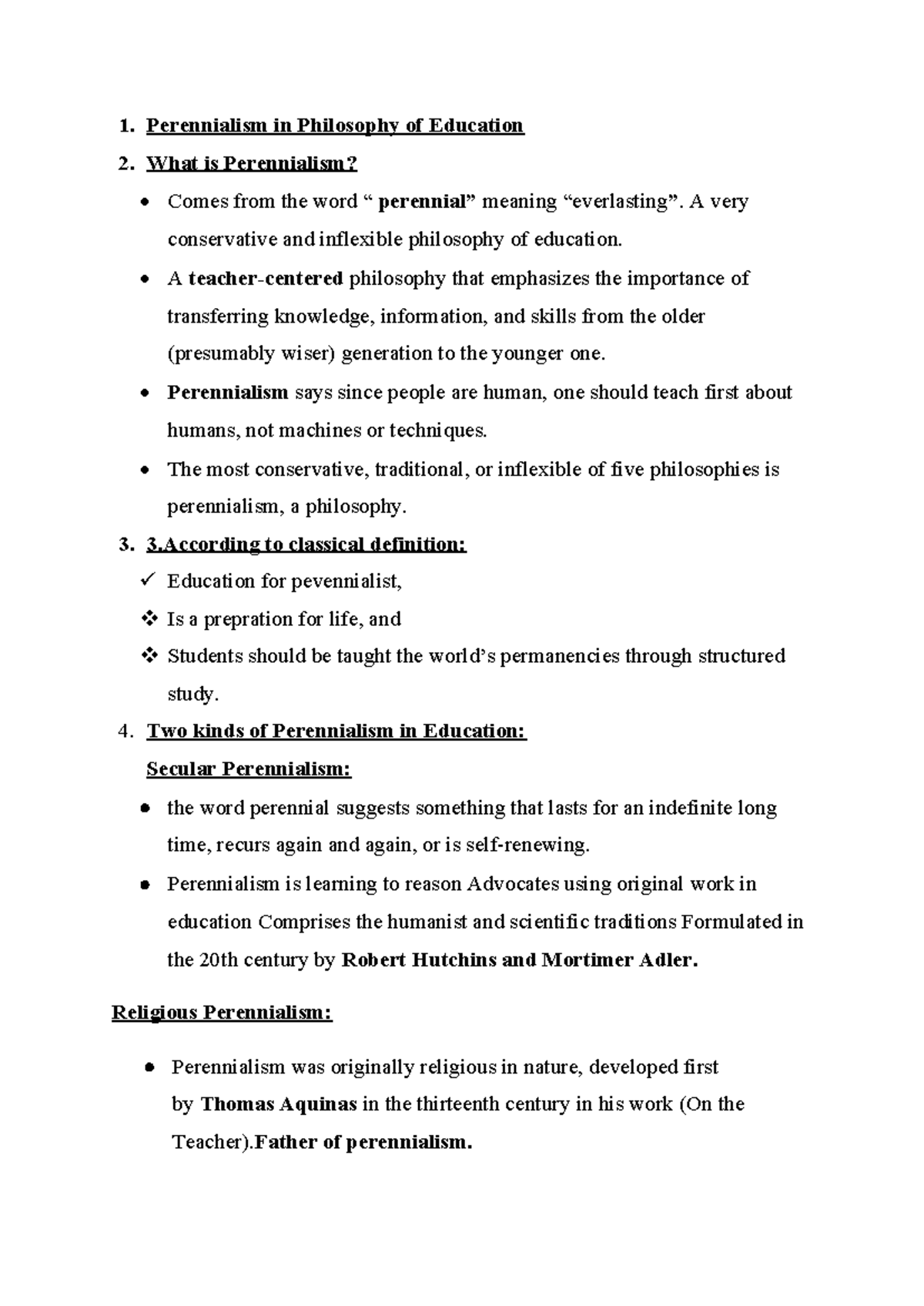 Perennialism in Education: Key Concepts and Classroom Applications ...