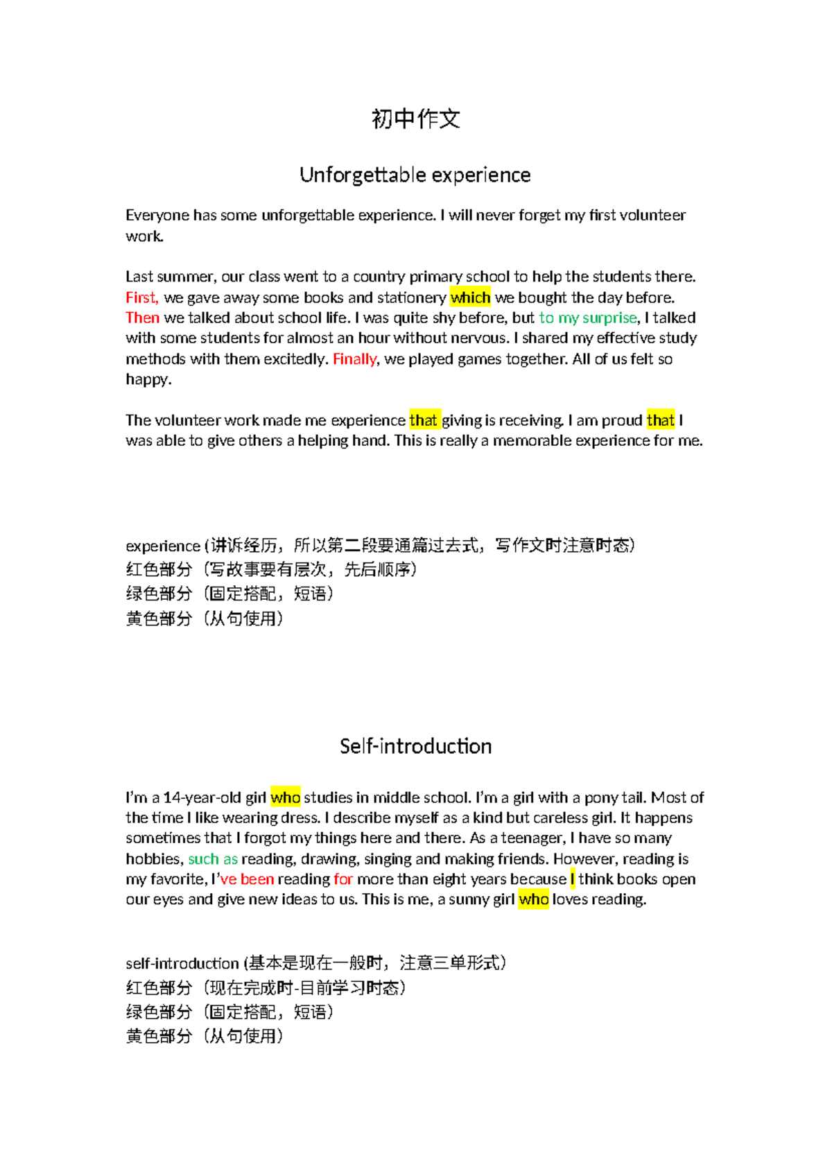 Unforgettable experience - I will never forget my first volunteer work ...