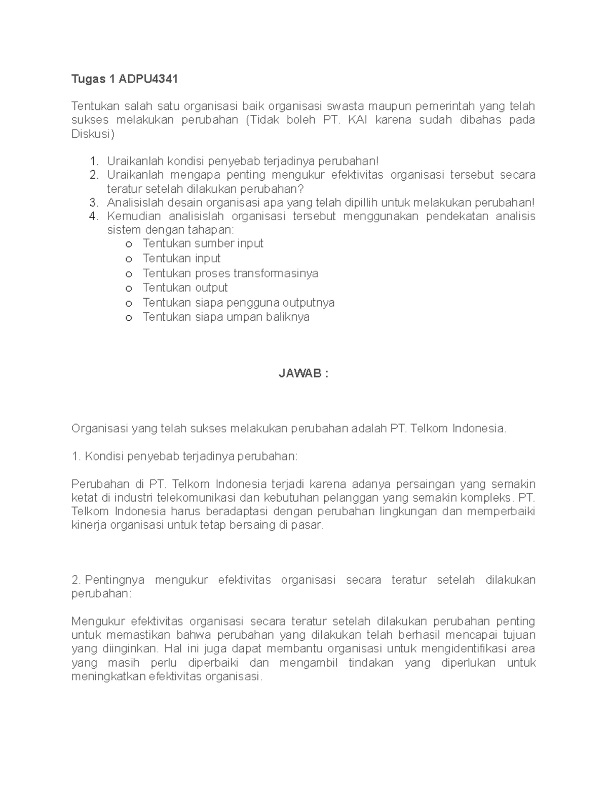 TEORI ORGANISASI ADPU4341 2022.1 UNIVERSITAS TERBUKA - Modul 1 Pentingnya Mempelajari Teori ...