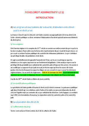 Droit administratif L2 - Cour complet - Université Paris Nanterre - Studocu