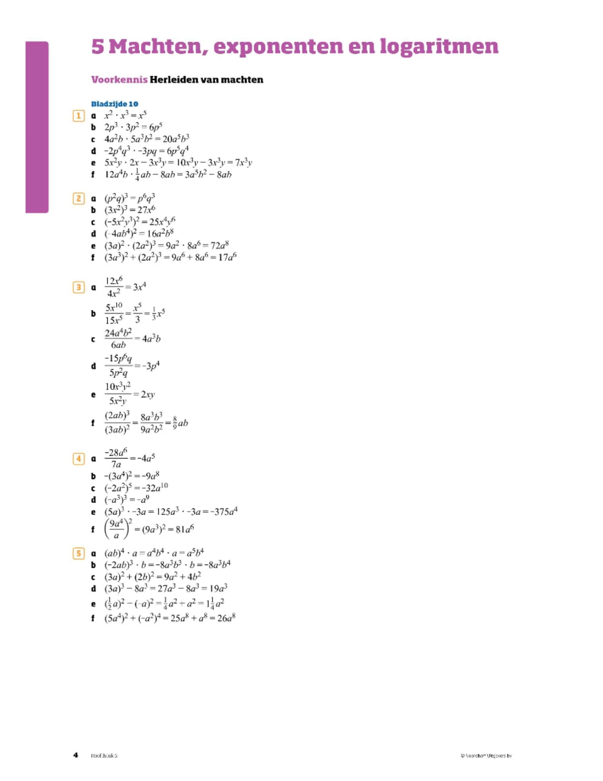Formulekaart HAVO Wiskunde B: Belangrijke Formules en Regels - Studeersnel