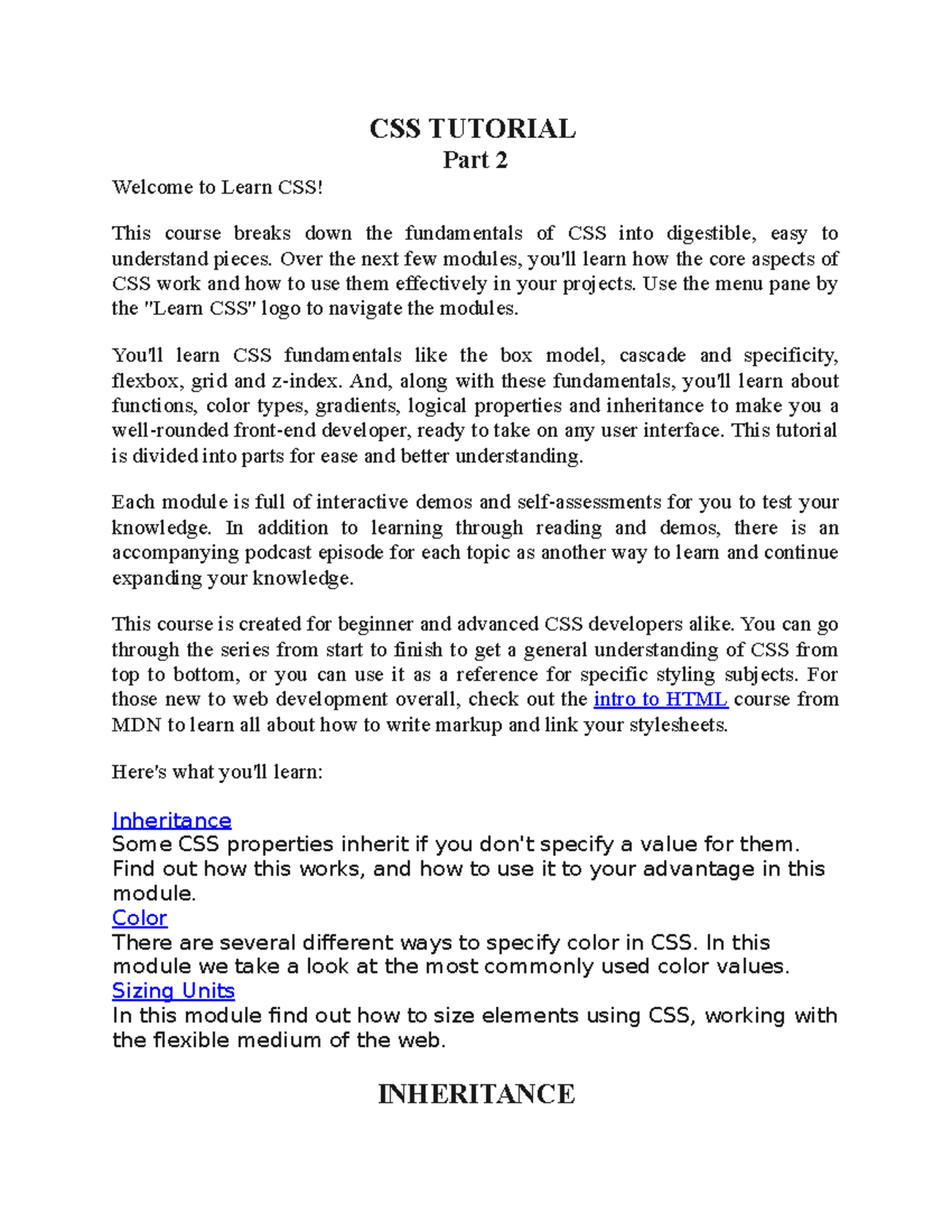 CSS Tutorial PART 2 - It's a course that prepares computer engineers to ...
