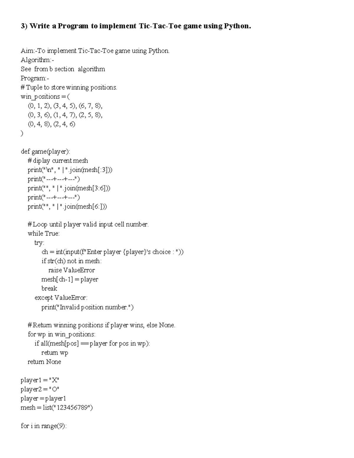 AI Lab 8: Implementing the Monkey Banana Problem in Python - Studocu