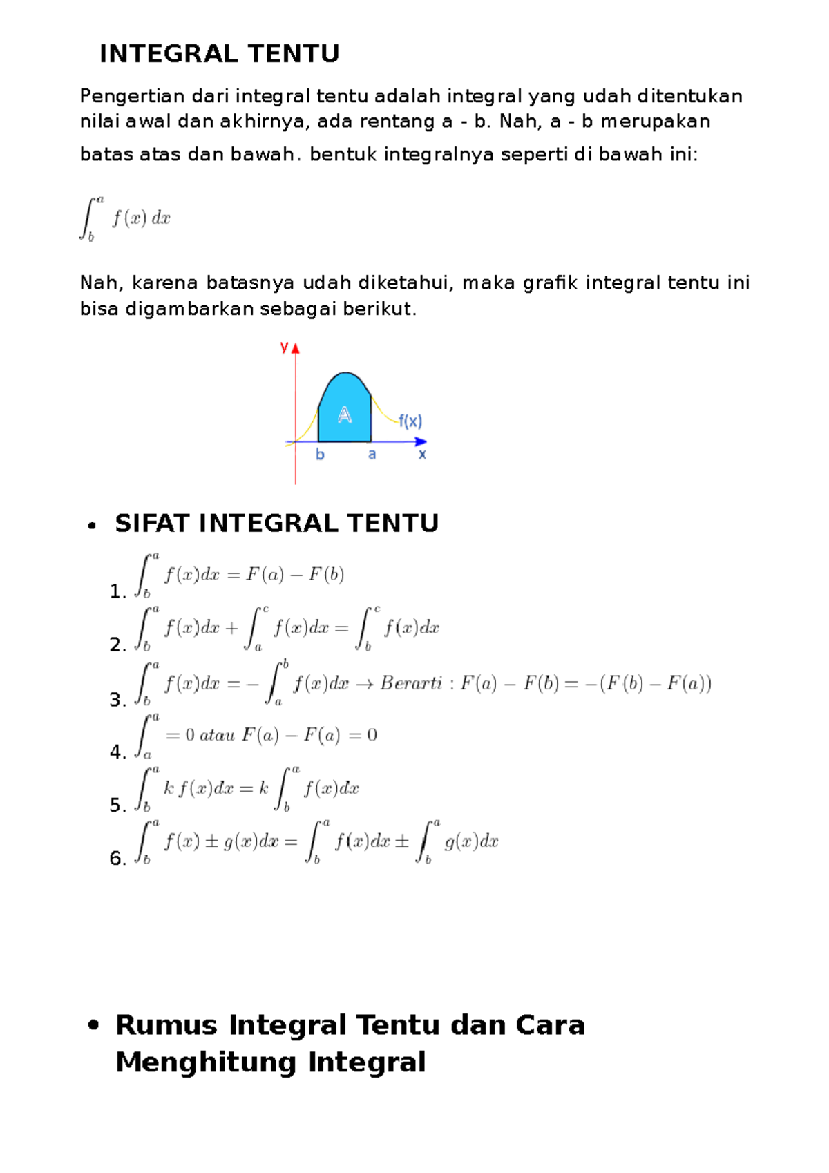 Integral Tentu (Luas Daerah & Volume Benda Putar) - Penjelasan & Contoh ...