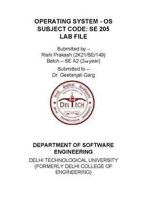 Operating System Notes Neso Academy - Studocu