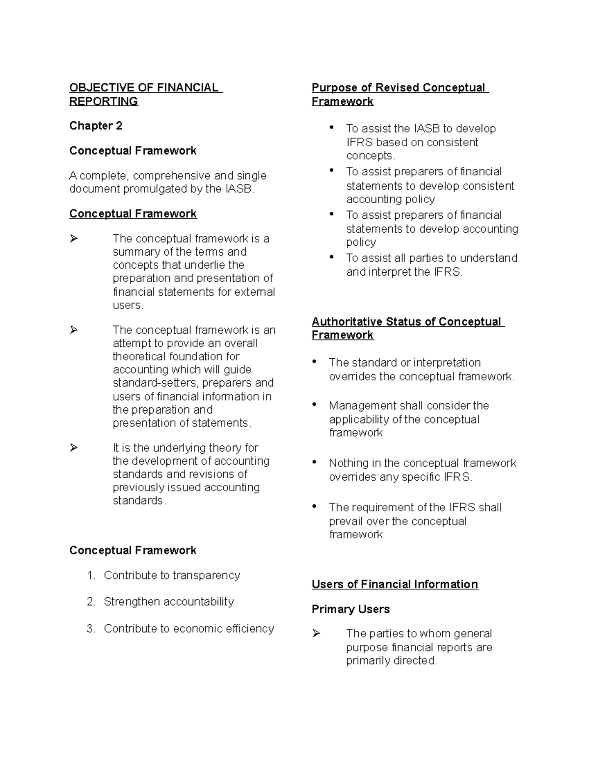 Objective OF Financial Reporting - OBJECTIVE OF FINANCIAL REPORTING ...
