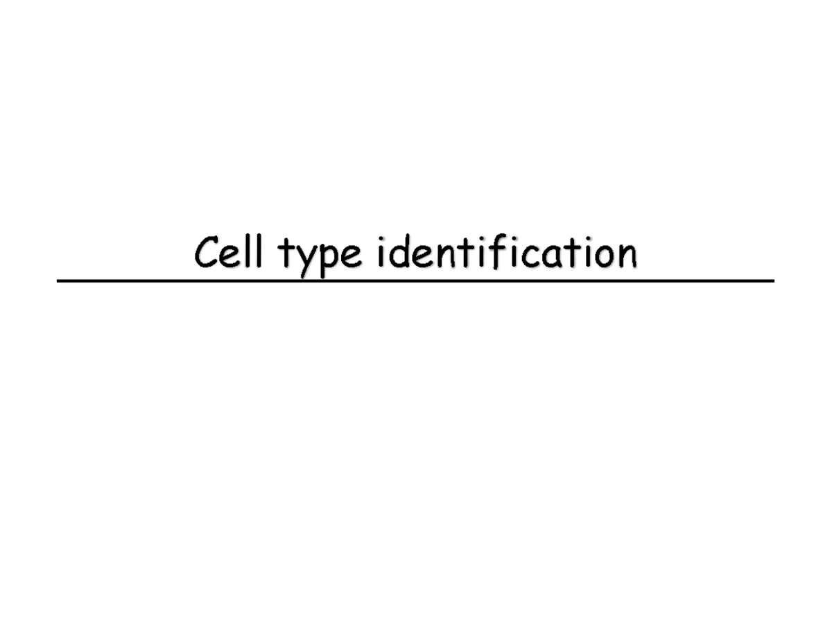 BIOL 325 Lecture 4: Cell Type Identification in Plant Tissues - Studocu
