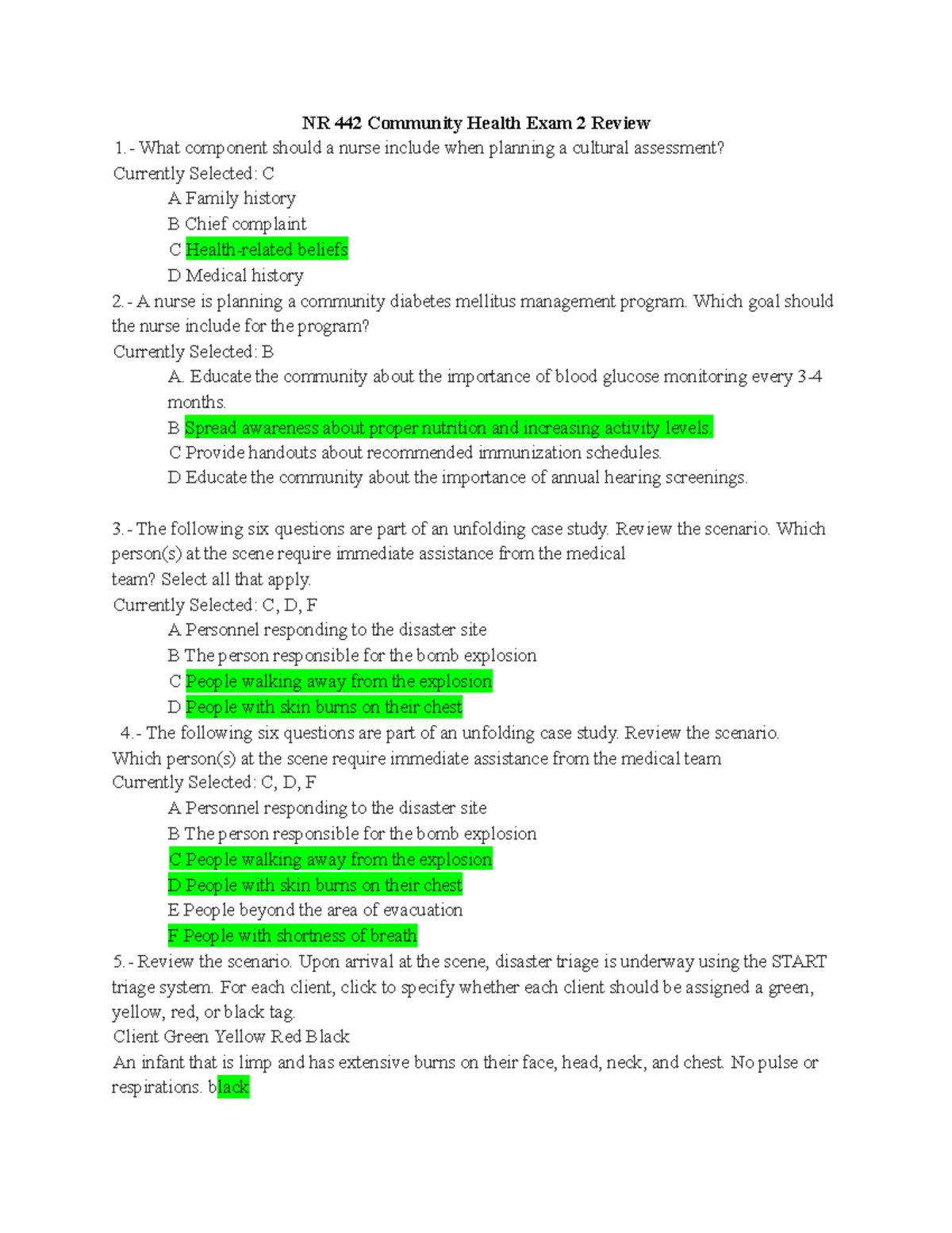 NR442 Quiz 4 Review: ED Nursing, Abuse Signs, and Vulnerable Clients ...