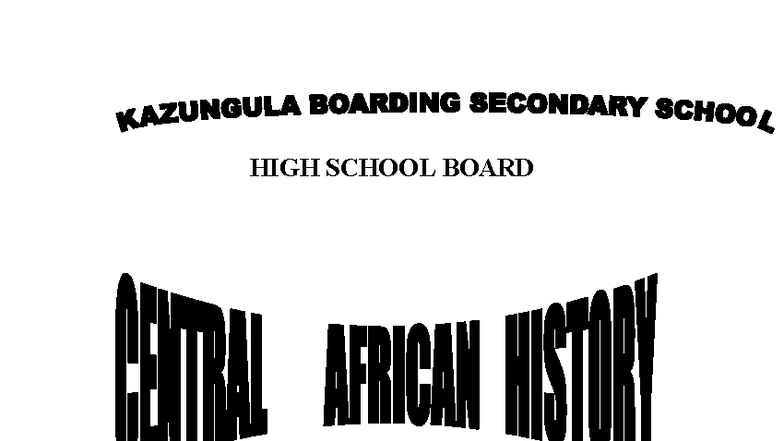 Central African History Outline (SS 2007) - Bantu Migrations & Kingdoms ...