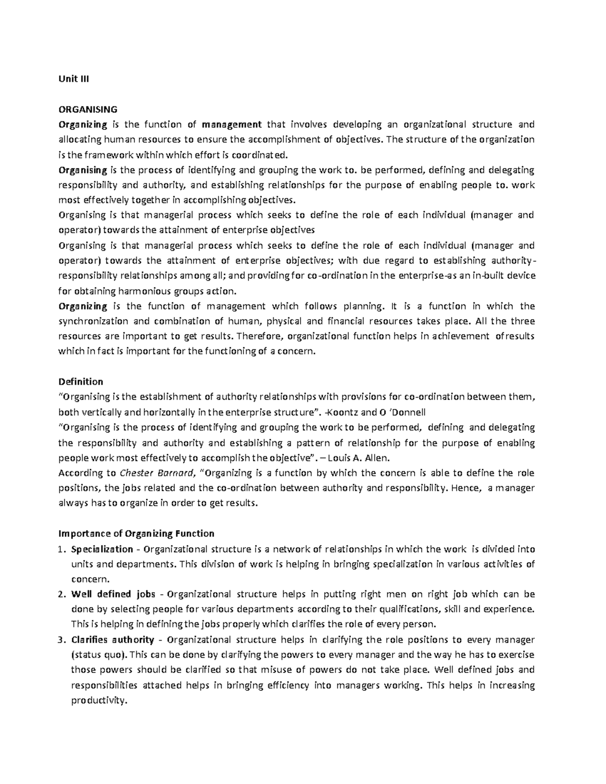 Unit III ppm - short but handy and easy to learn notes of principles of ...