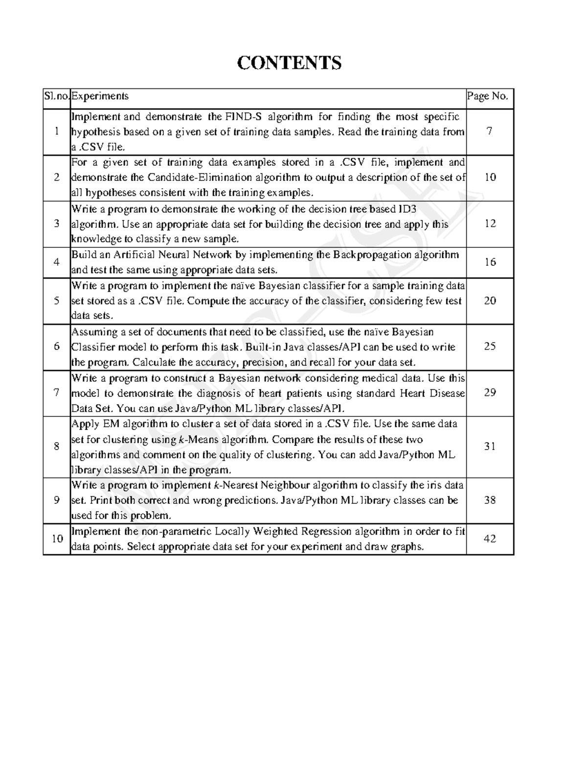 ML Final - Machine learning lab maunal with codes and their respective outputs, includes ...