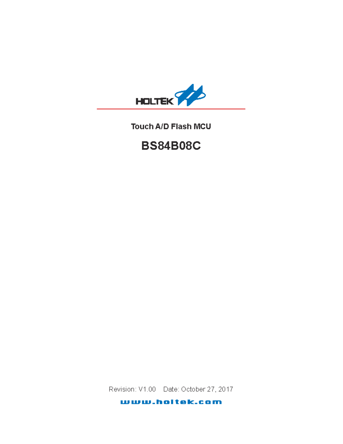 BS84B08C Touch Flash MCU Technical Reference Guide - Studocu