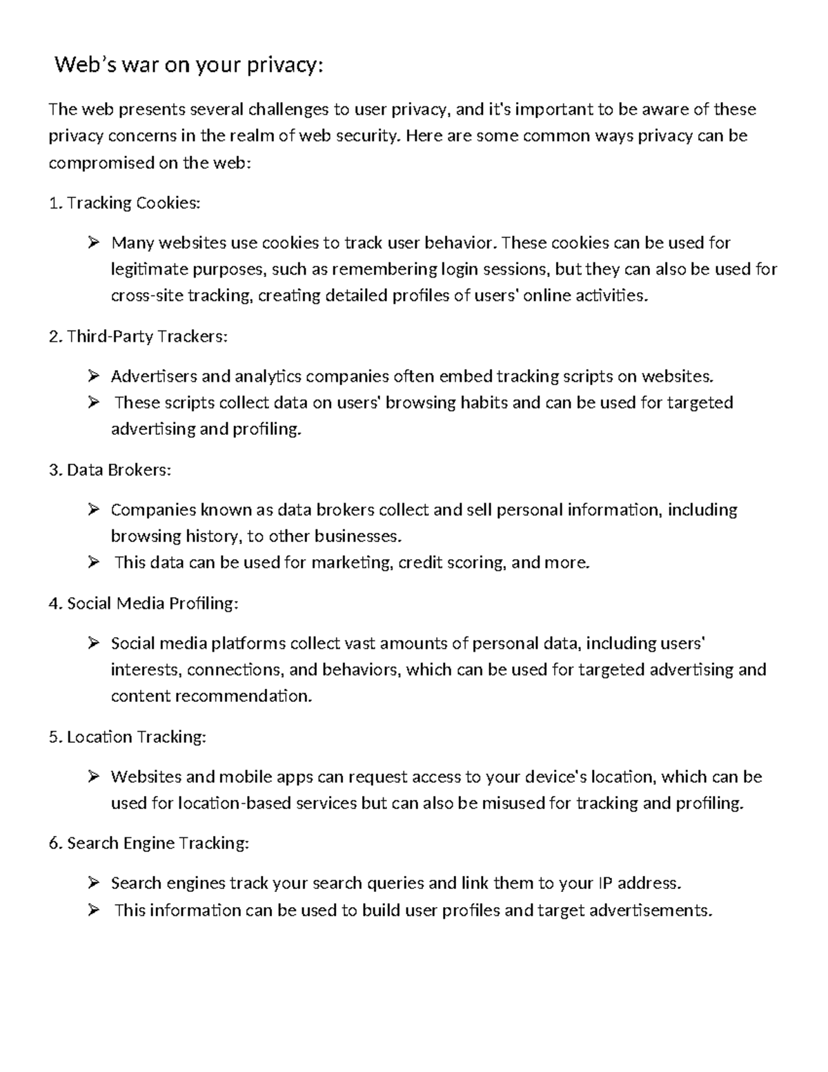 Web Security Insights and Best Practices - UNIT-II WS JNTUH - Studocu