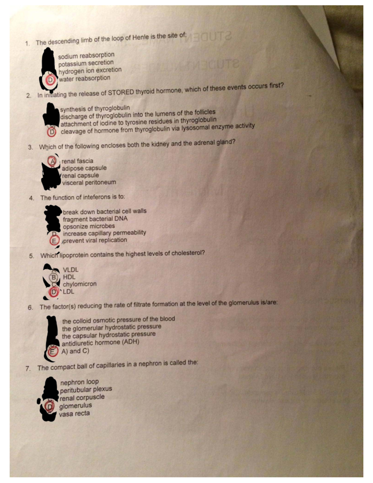 ANP 1107A Midterm Exam Review: Key Concepts and Questions - Studocu