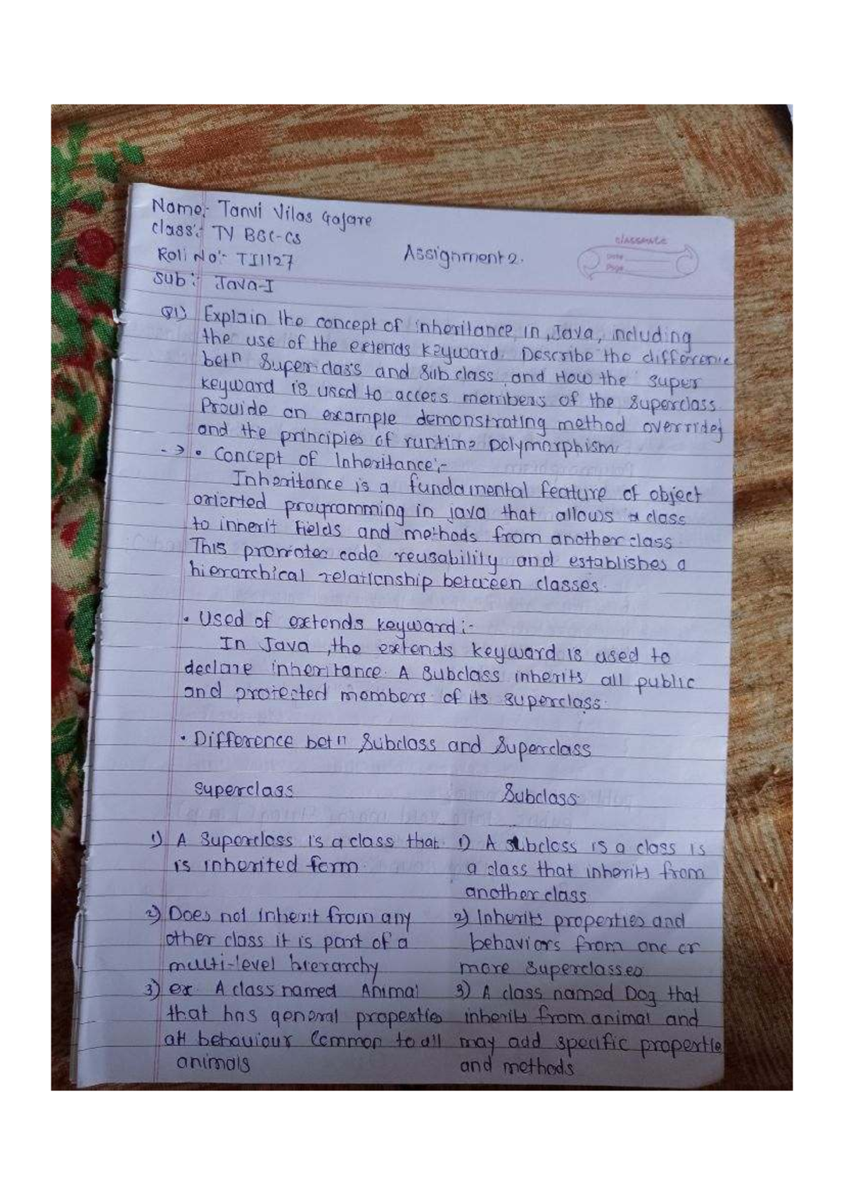 Java TI1127 Assignment 2: Inheritance, Abstract Classes & Exceptions - Studocu