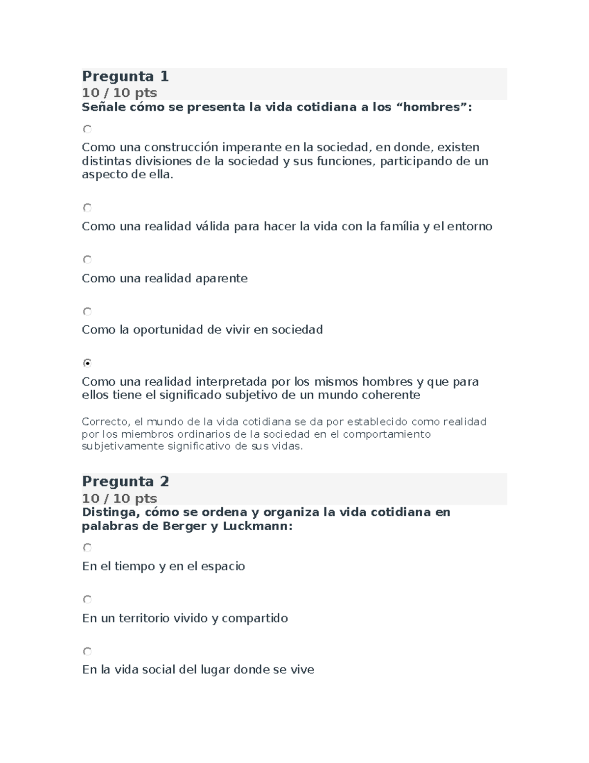 Prueba Metodología de la Intervención M-1 - Pregunta 1 10 / 10 pts ...