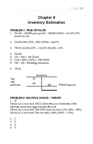 Pas 8 Notes Pas 8 Accounting Policies Changes In Accounting