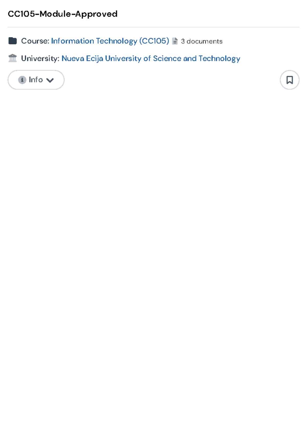 CC105-Module-Approved: Overview of Software & Hardware Applications - Studocu