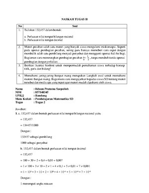 Format Jawaban Tugas 1 Matematika Tuton - FORMAT JAWABAN TUGAS TUTON ...