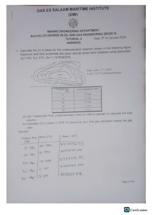Tutorial 01 WELL Logging AND Formation Evaluation - DAR ES SALAAM ...