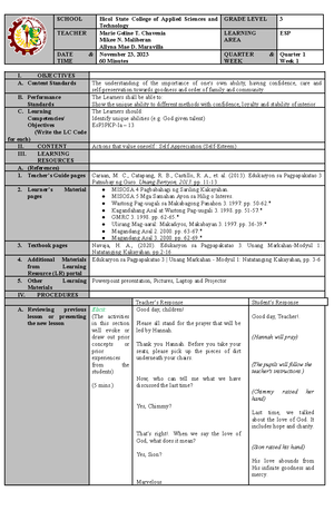 DLP Math-3 -kg-to-g - DAILY LESSON PLAN IN MATHEMATICS School Naga Central School 1 Grade Level ...