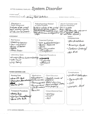 Urinary Elimination - ATI - ACTIVE LEARNING TEMPLATE: Nursing Skill ...