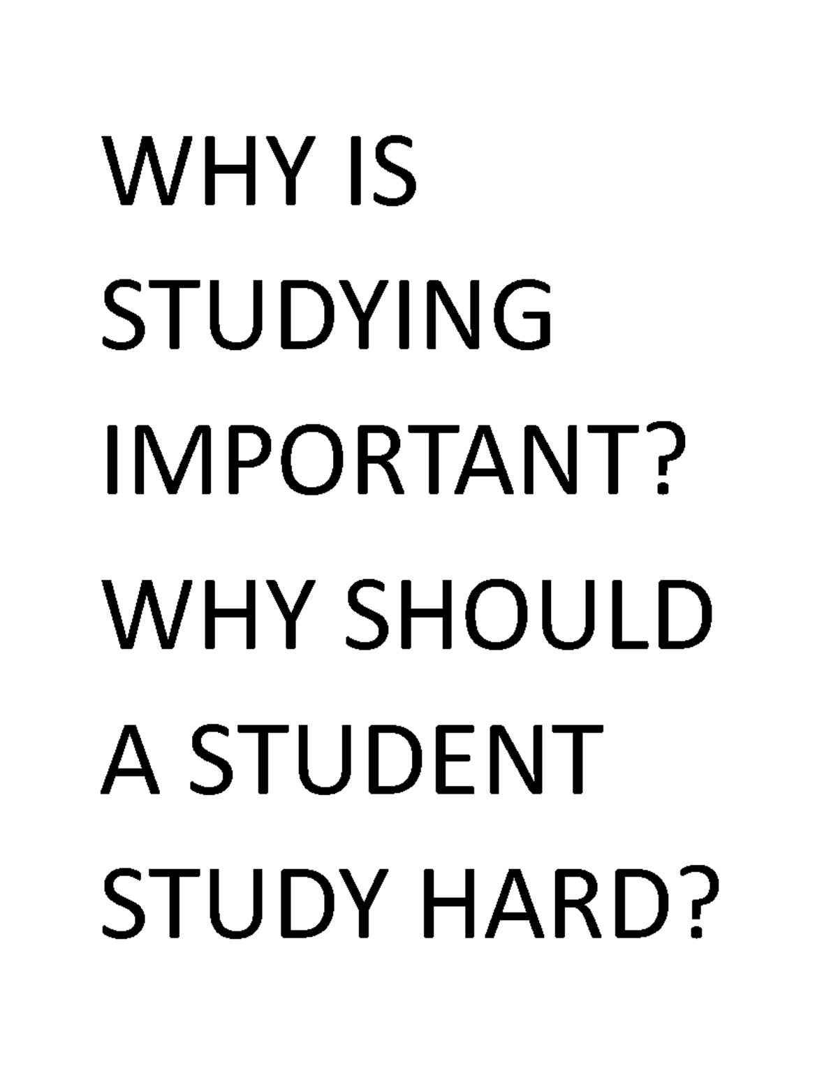 essence of studying - WHY IS STUDYING IMPORTANT? WHY SHOULD A STUDENT ...