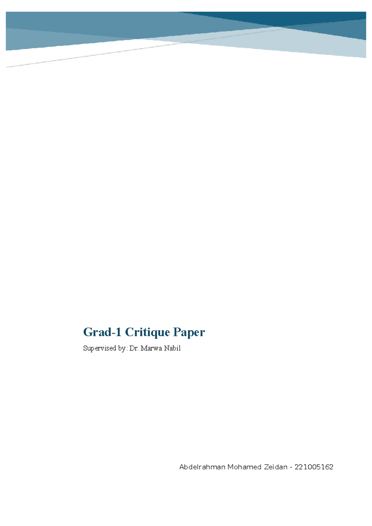 Critique Paper on Tourism Advertising Strategies in Crisis (221005162 ...