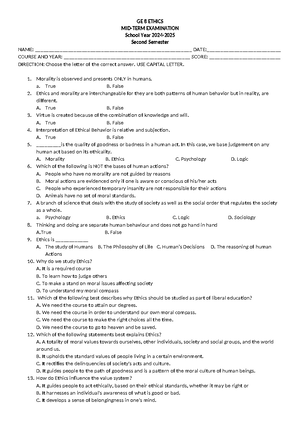 A Brief Description of the Extreme Personalism - EXTREME PERSONALISM We ...