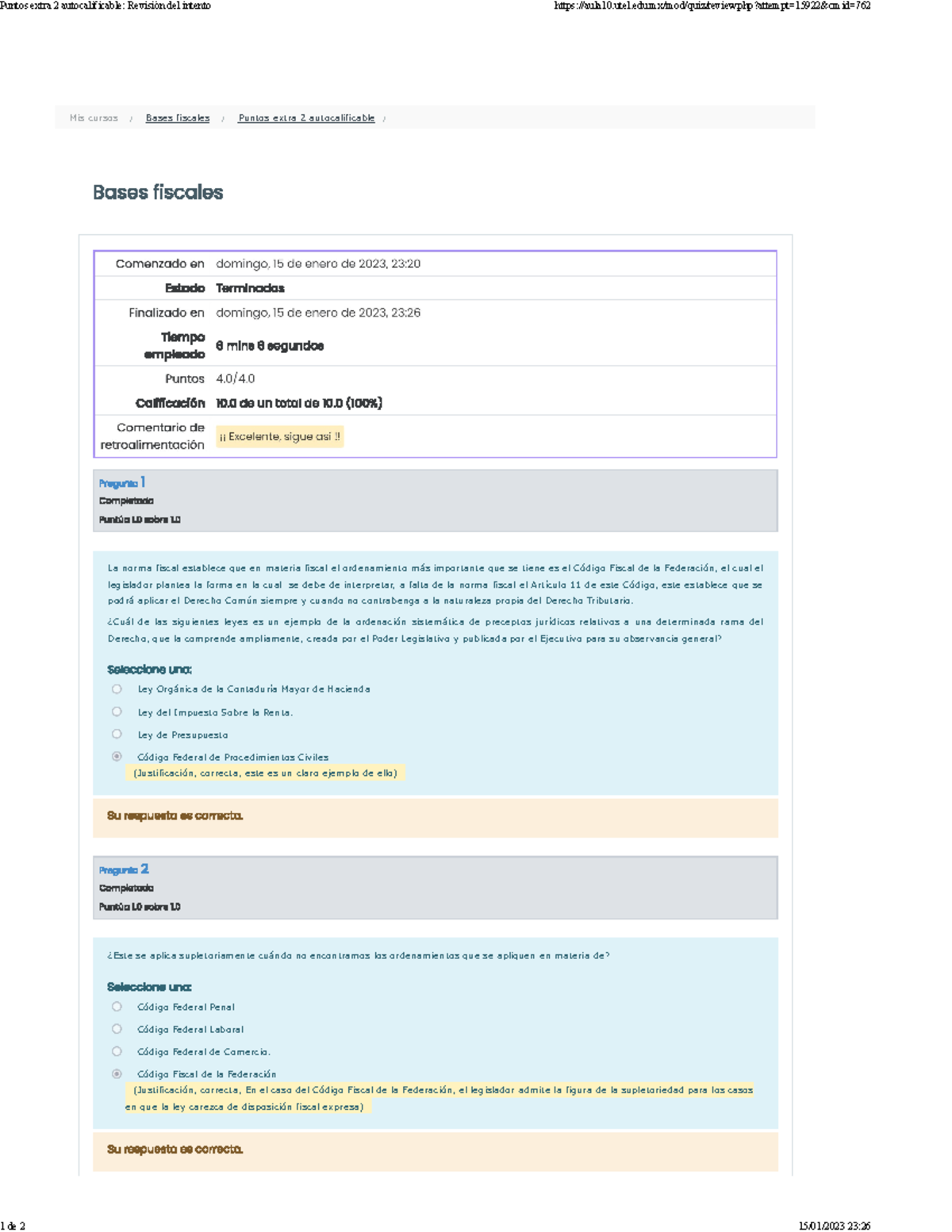 Examen Extra - Fiscalidad y Código Fiscal 2a - Studocu