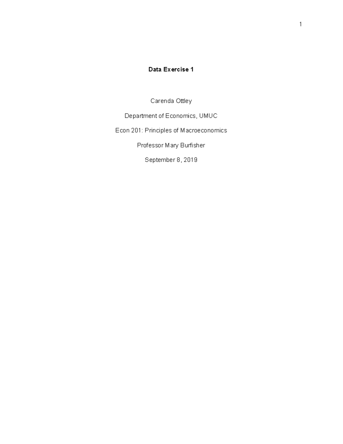Data Exercise 1 - Personal consumption expenditures $13,046 $11,819. Gross private domestic ...