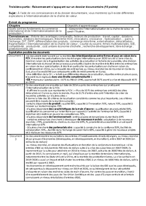 Corriggé bac ses chomage - BACCALAURÉAT GÉNÉRAL SESSION 2019 SCIENCES ...