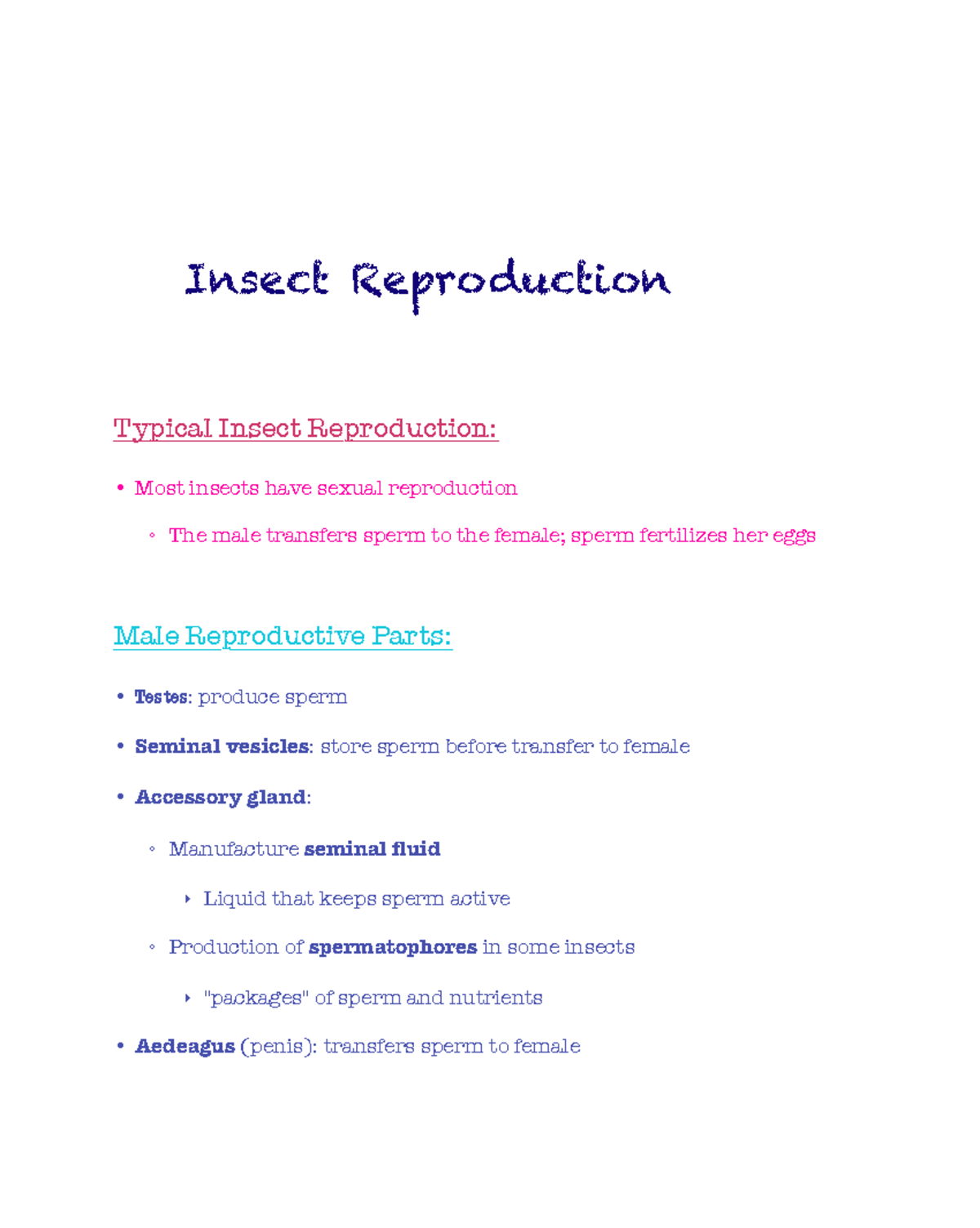 Insect Reproduction (BIO 101): Mechanisms, Anatomy, and Breeding ...