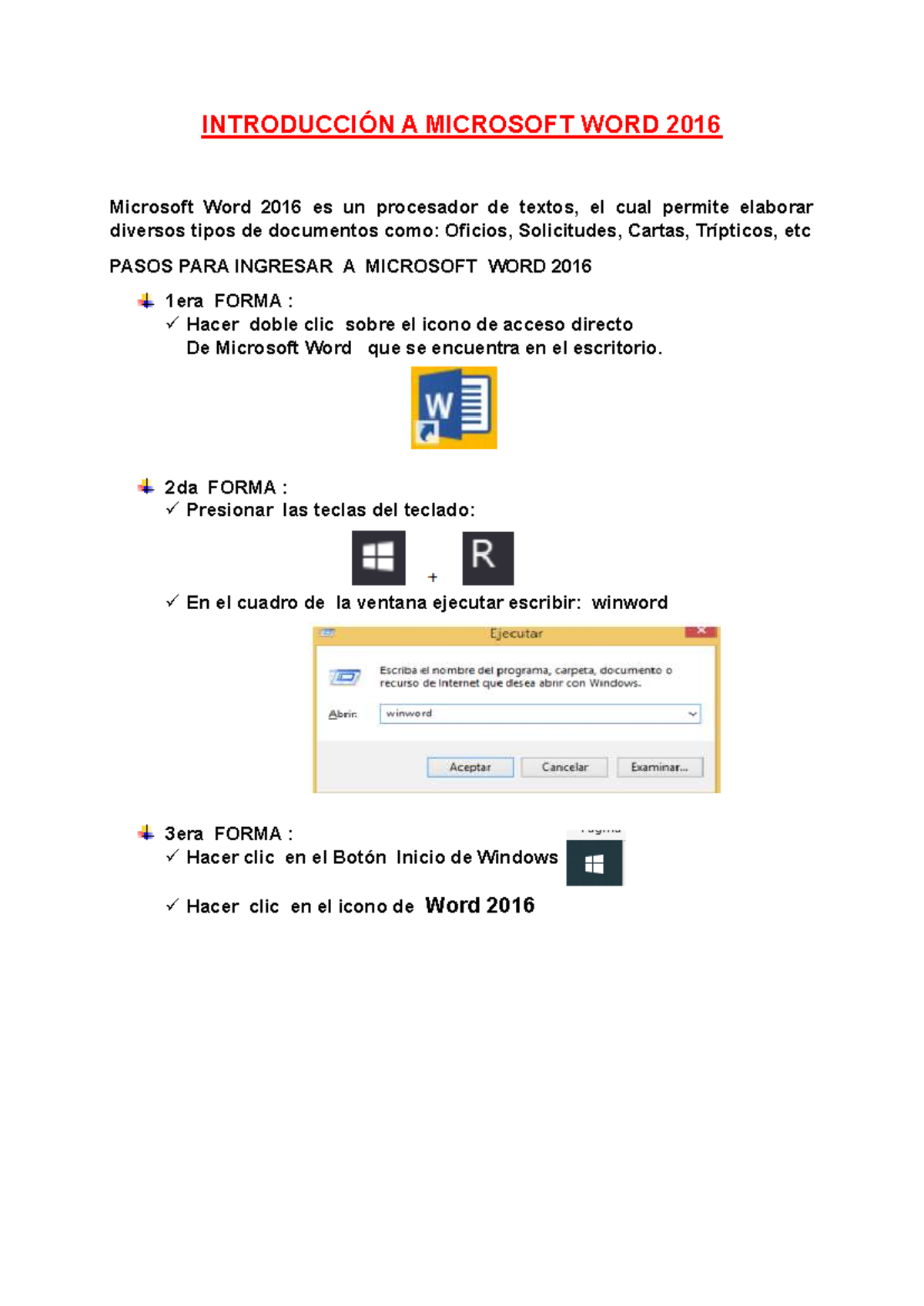 Introducción a Microsoft Word 2016: Guía de Uso y Funciones Básicas ...