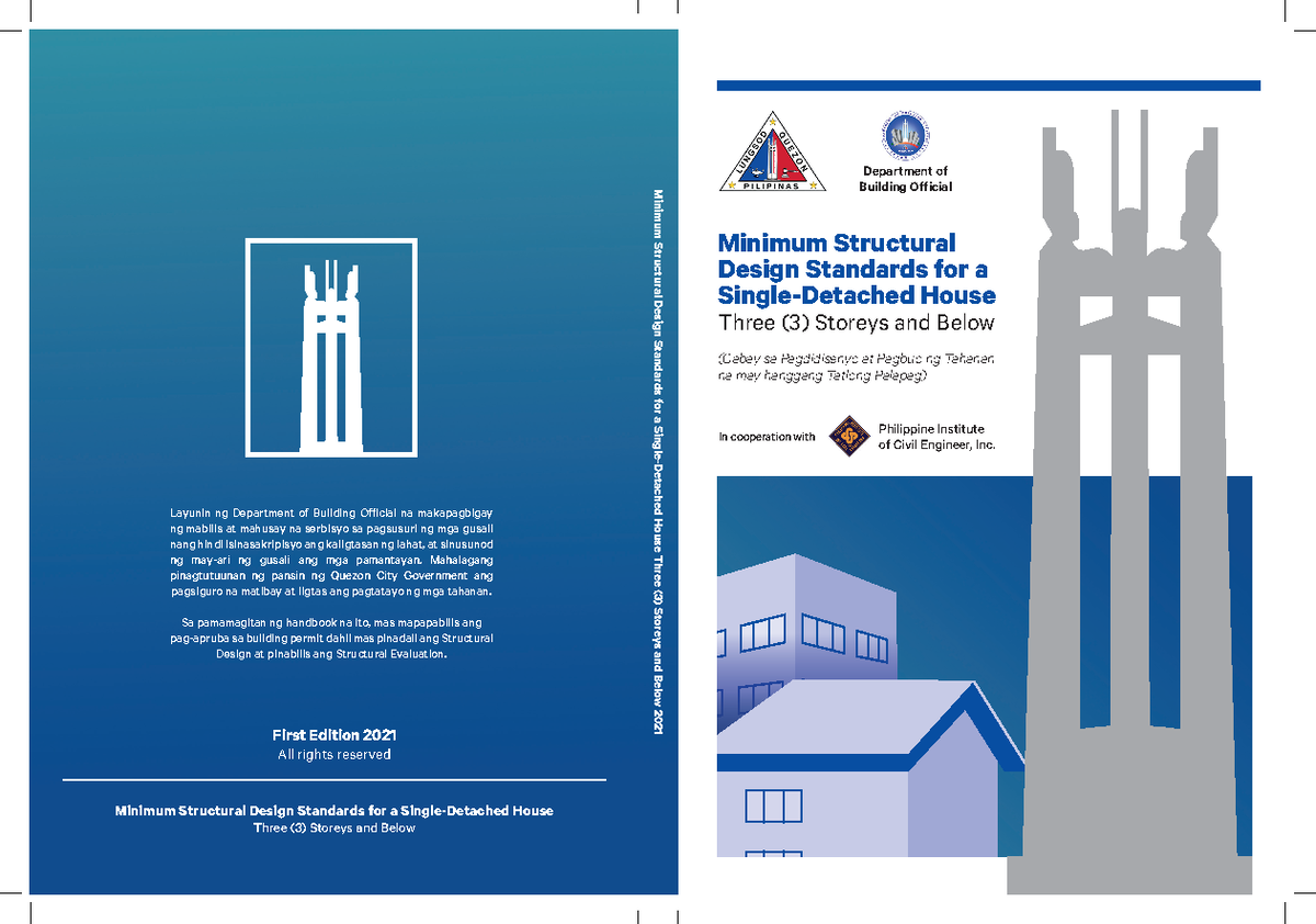 Minimum Structural Design Standards (2021) for 3-Storey Homes - Studocu