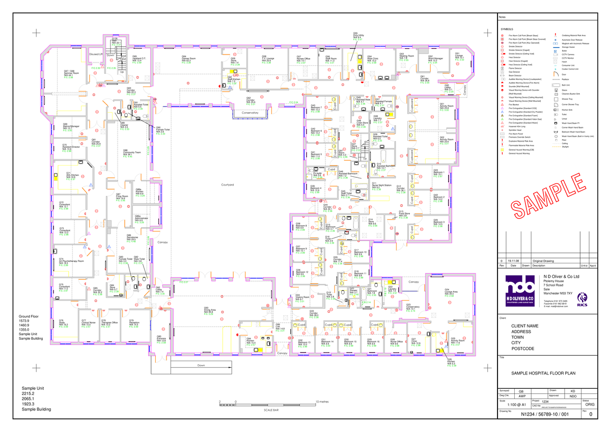 Hospital Floor Plan - Sample Design (Project N1234) - Studocu