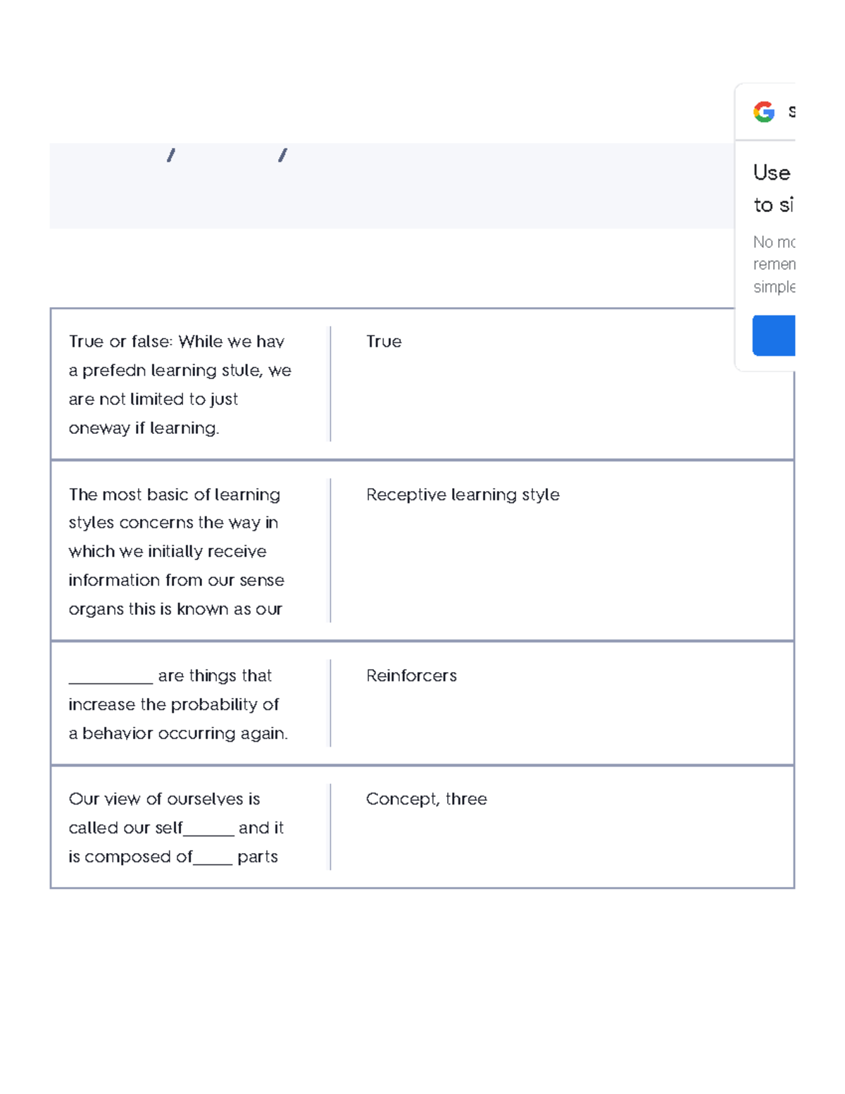 First Year Seminar Chapter 3 Quiz Questions Flashcards Quizlet - True or false: While we hav a ...
