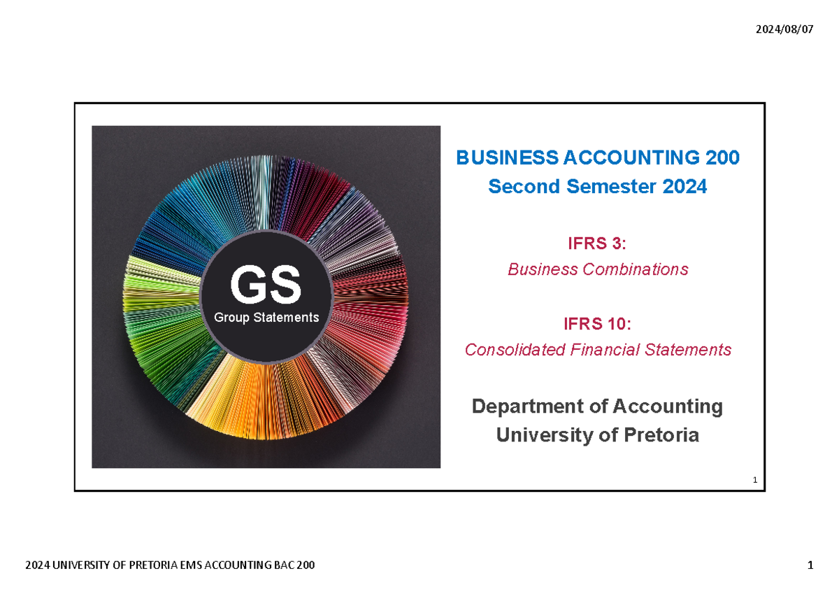 6a BAC200 GS6 2024 ITP L16 - 2024/08/ GS Group Statements BUSINESS ...