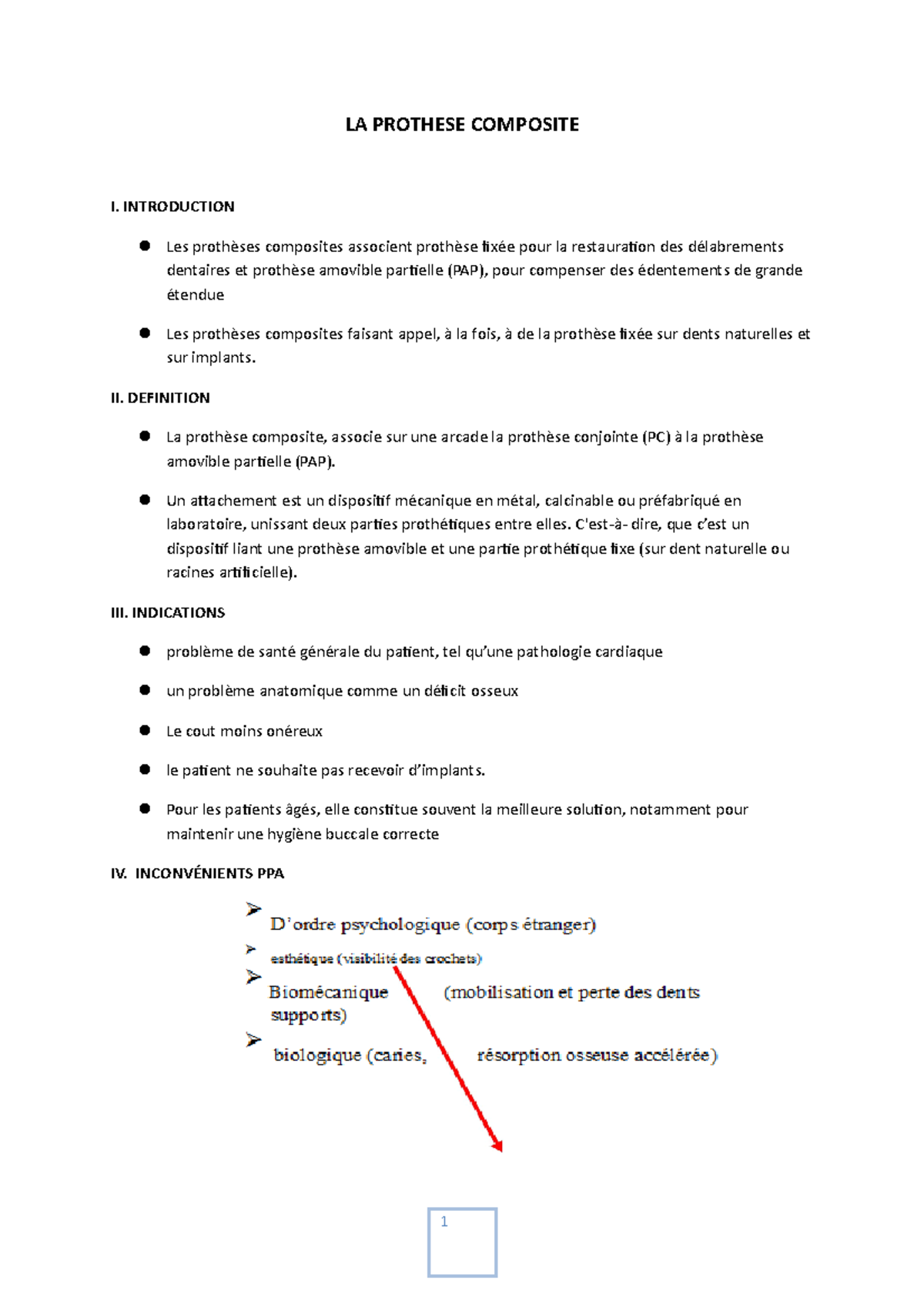 Prothèse composite - LA PROTHESE COMPOSITE I. INTRODUCTION Les ...