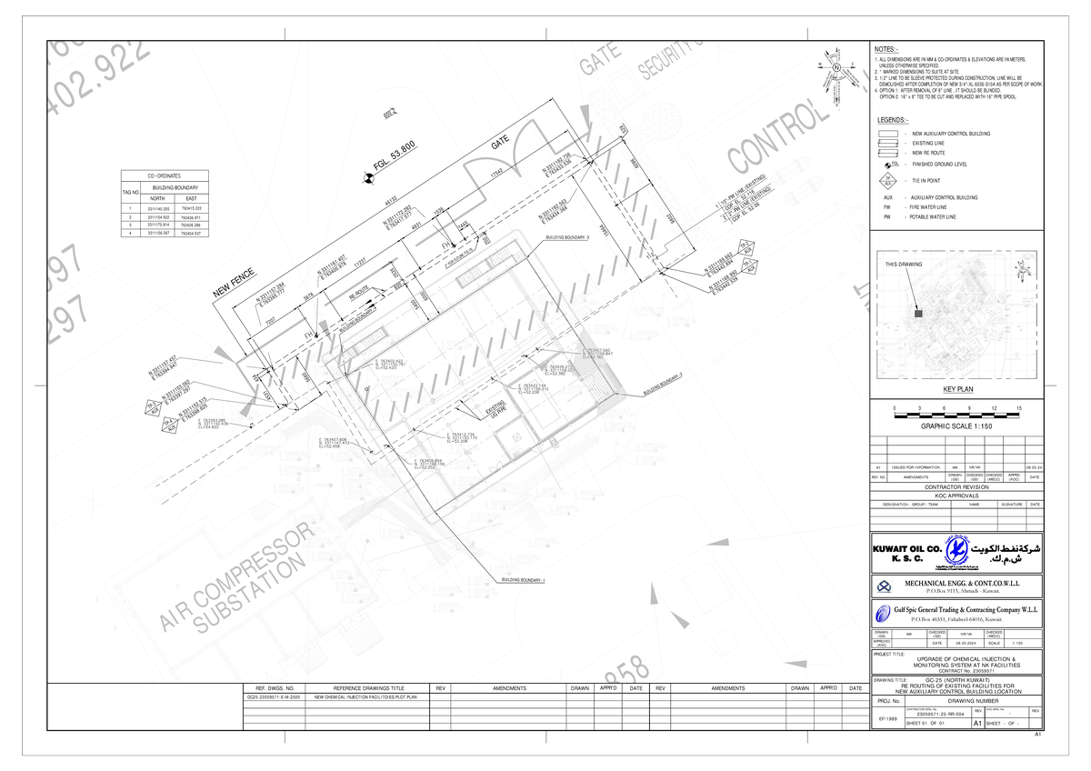 GC-25 New Auxiliary Building UG Pipe Re-Route Plan - Studocu