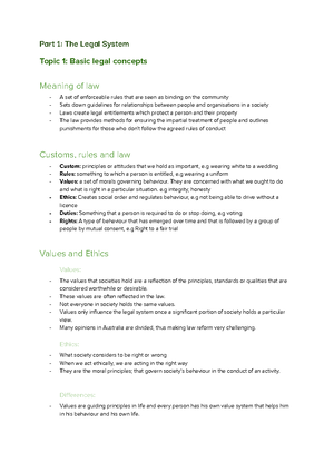Legal Studies: - Grade: 11 - New South Wales Higher School Certificate ...