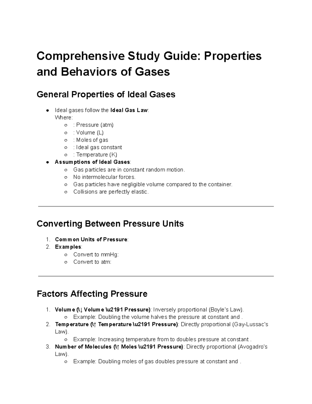 Exam 4 study material - Comprehensive Study Guide: Properties and ...