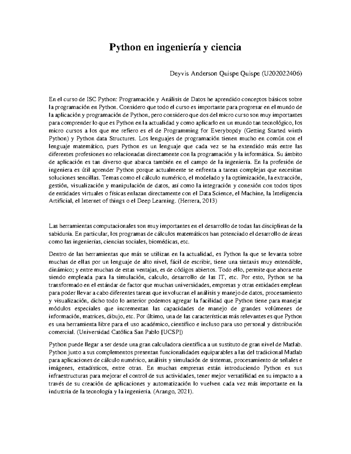 TRABAJO FINAL ISC Python Programacióny Análisis - Python en ingeniería y ciencia Deyvis Anderson ...