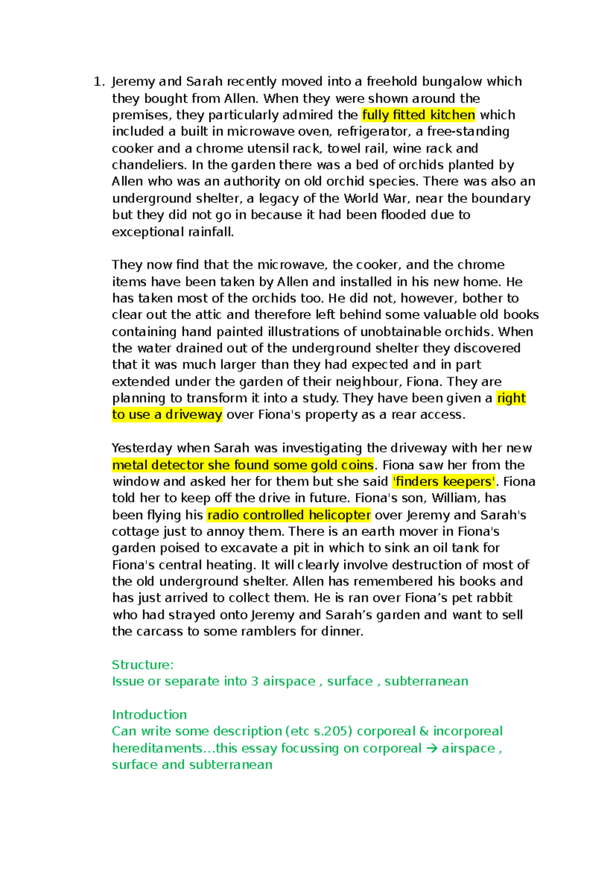 LAW 101: Tutorial 1 - Introduction to Land Law and Property Rights ...