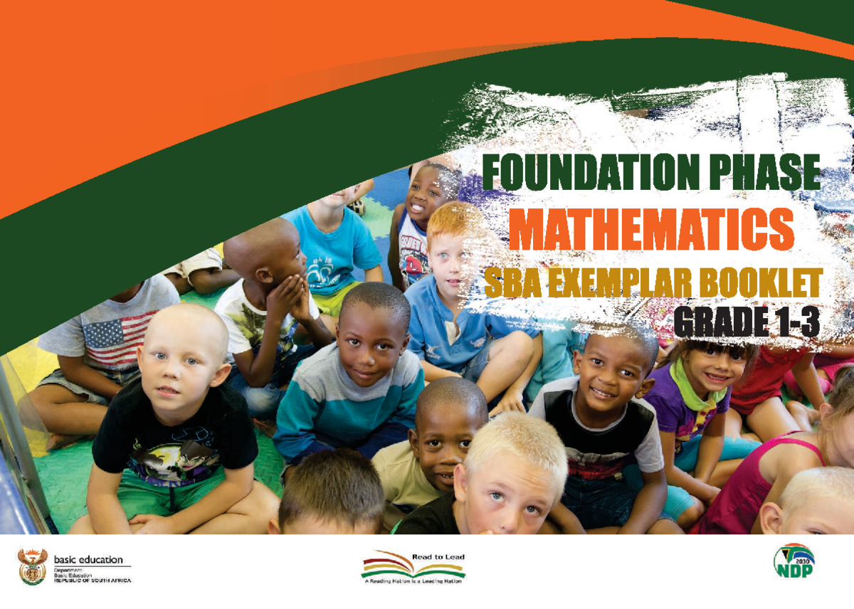 Mathematics SBA Exemplars for Foundation Phase: Grades 1-3 Guide - Studocu