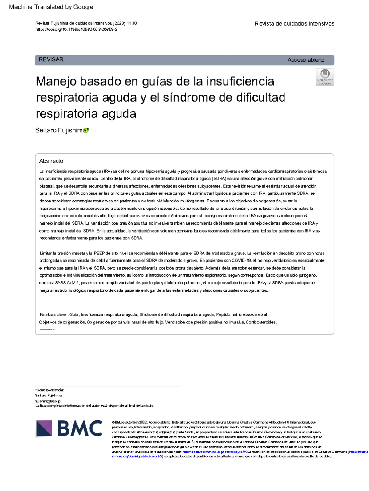 Guía de Manejo de Insuficiencia Respiratoria Aguda y SDRA - 2023 - Studocu