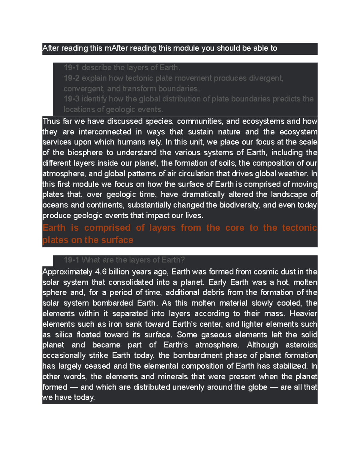 AP Environmental Science: Earth's Layers and Plate Tectonics Overview ...
